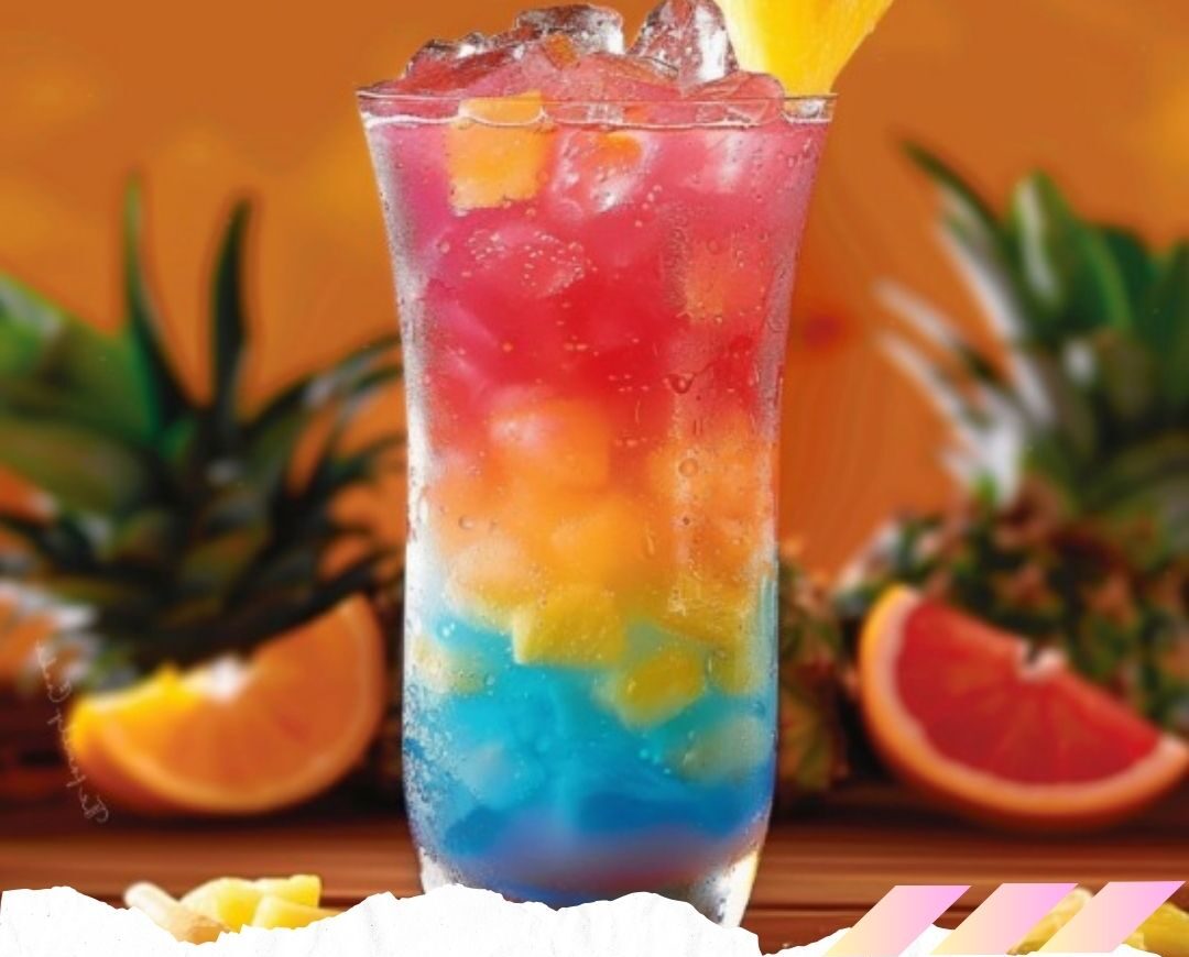 Rainbow Paradise Cocktail The Recipe Palette